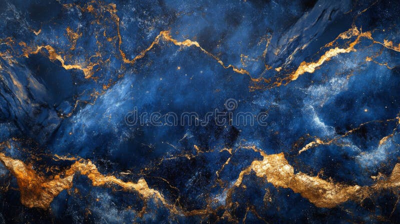 Abstract Blue Gold Glitter Texture Background Stock Illustration ...