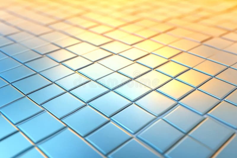 Abstract Blue and Gold Grid Geometric Pattern Grid Design Metallic ...