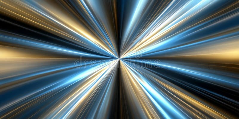 Abstract Blue Gold Light Rays Burst Background Digital Art Design ...