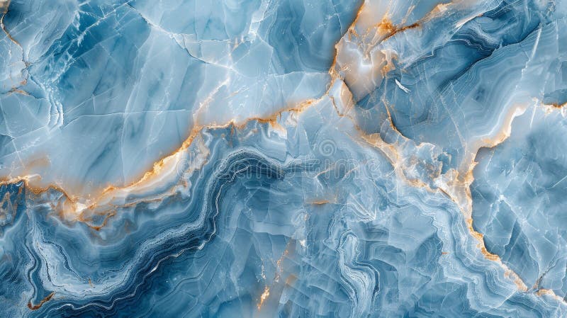 Abstract Blue and Gold Marble Texture with Swirling Patterns Stock ...
