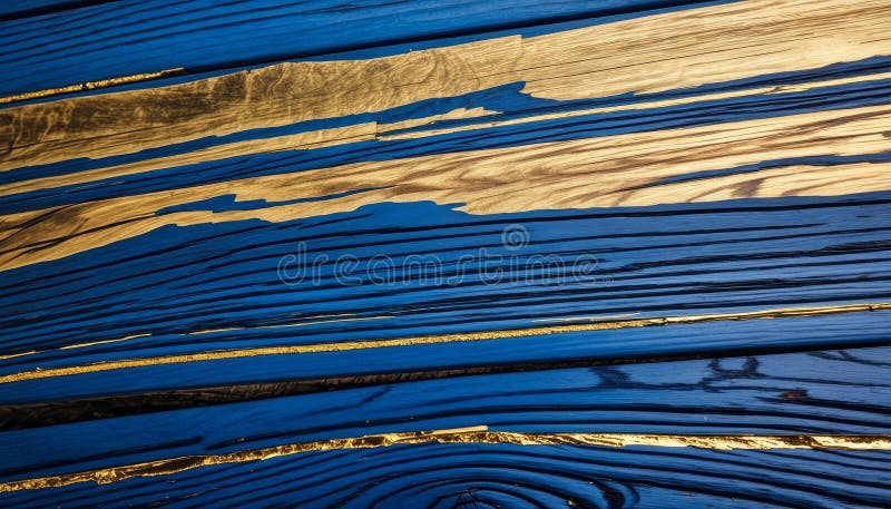 Abstract Blue and Gold Wooden Texture with Dramatic Lighting and ...