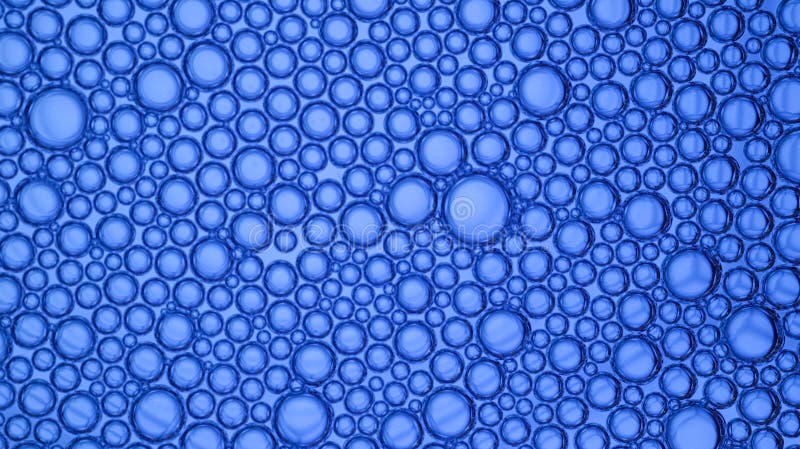Abstract Blue-graded Water Background and Transparent Soap Bubble ...