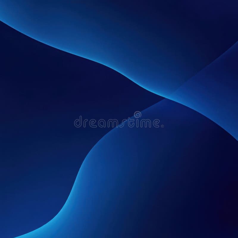 Abstract Blue Gradient Background with Curved Shapes Stock Illustration ...