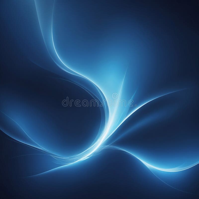Abstract Blue Gradient Background with Flowing Wave Patterns Stock ...