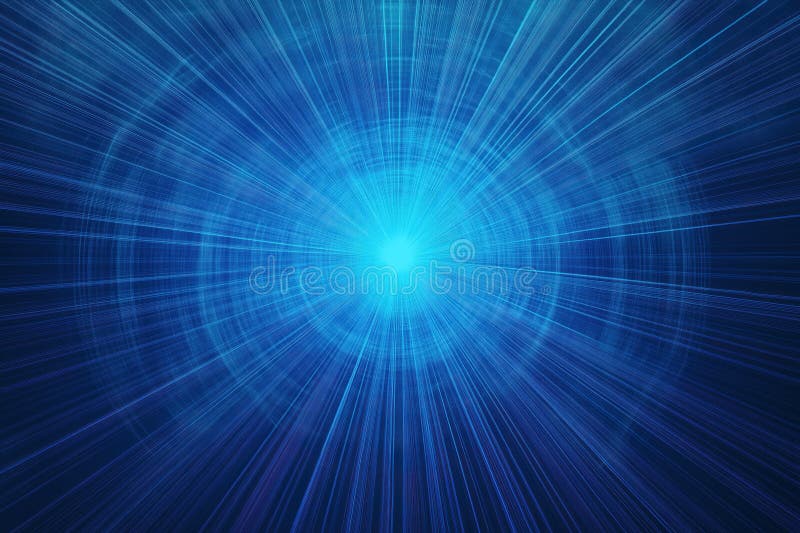 Abstract Blue Gradient Background with Radiating Lines Creates Dynamic ...