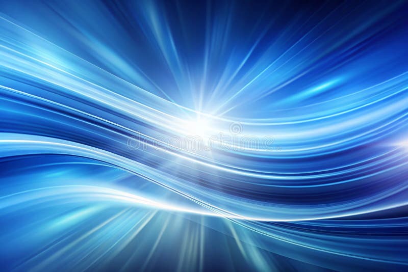 Abstract Blue Gradient Background with Smooth Light Lines Stock ...