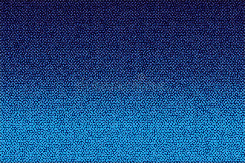 Abstract Blue Gradient Background Textured with Cells. Glitch Texture ...