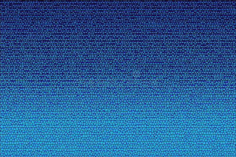 Abstract Blue Gradient Background Textured with Lines and Cells. Glitch ...