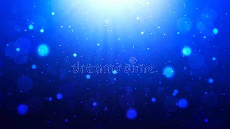 Abstract Blue Gradient Bokeh Background with Rays from Above Stock ...