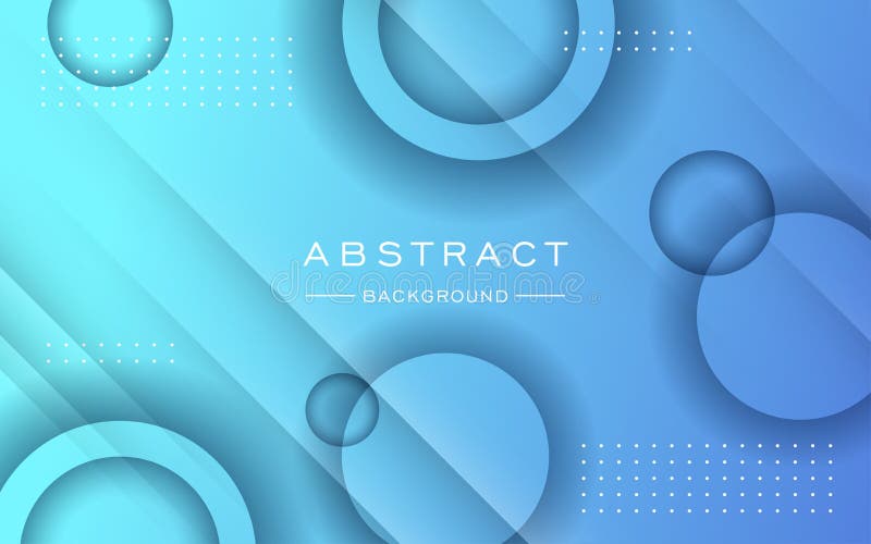 Abstract Blue Gradient Circle Shadow and Geometric Shape Decoration ...
