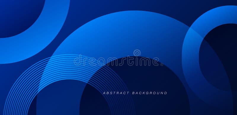 Abstract Blue Gradient Circle Shape Background. Dynamic Shapes ...