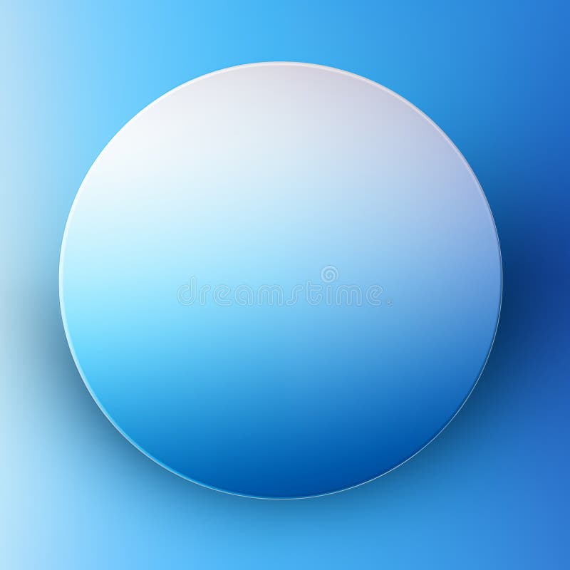 Abstract Blue Gradient Circle on a Smooth Background Stock Illustration ...