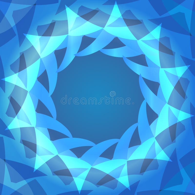 Abstract Blue Gradient Circular Presentation Template Stock Vector ...