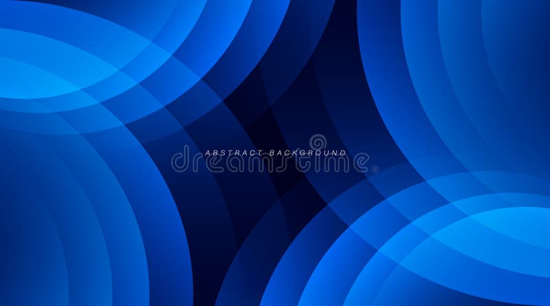 Abstract Blue Gradient Geometric Shape on Dark Blue Background. Dynamic ...