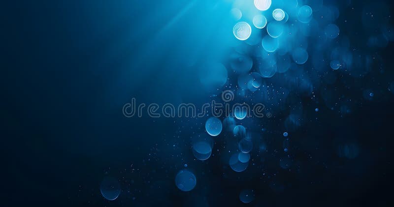 Abstract Blue Gradient Lights with Blur Effect Stock Illustration ...