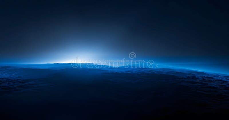 Abstract Blue Gradient Night Sky Background Stock Illustration ...