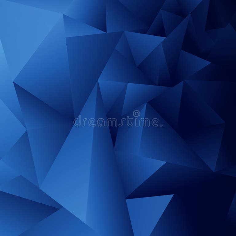 Abstract Blue Gradient Triangles of Different Sizes - Vector Stock Vector - Illustration of ...