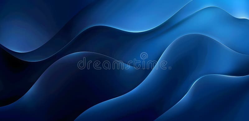 Abstract Blue Gradient Waves Background Stock Illustration ...