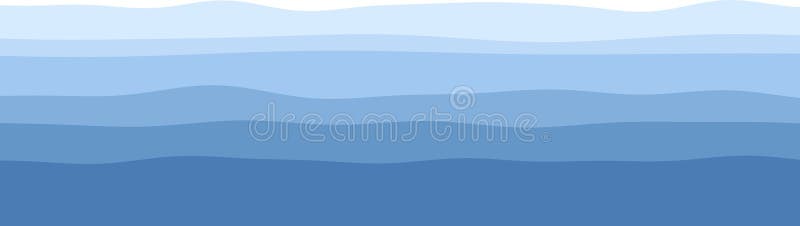 Abstract Blue Gradient Waves Pattern in Soft Tones Stock Illustration ...