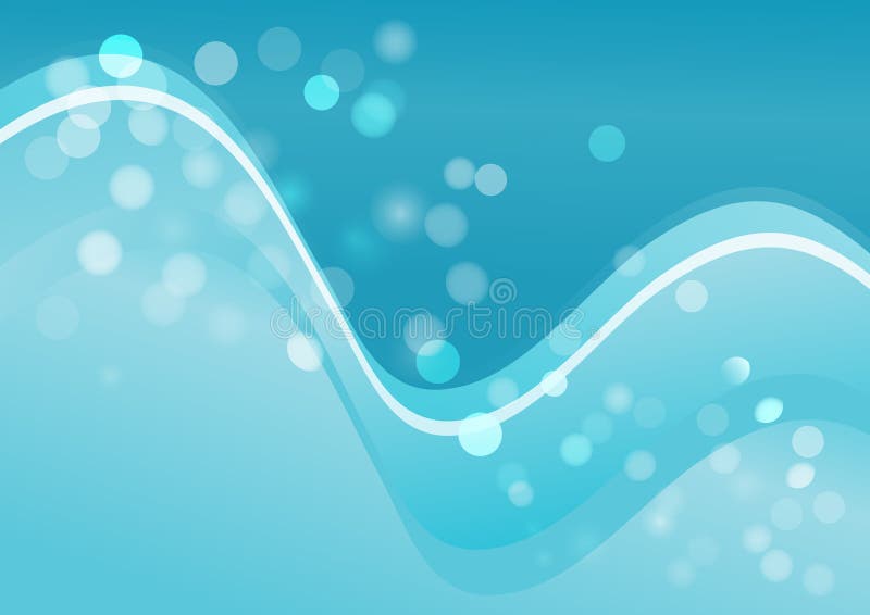 Abstract Blue Gradient Wavy Background Stock Vector - Illustration of ...