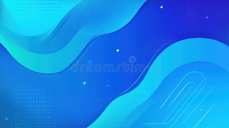 Abstract Blue Gradient Wavy Background with Subtle Light Effects and ...