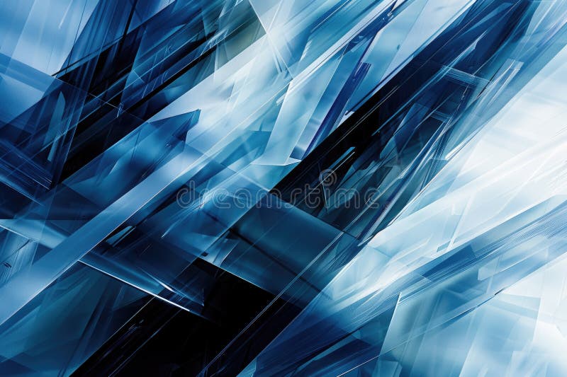 Abstract Blue Graphic Design Layered Materials of Glass Stock ...