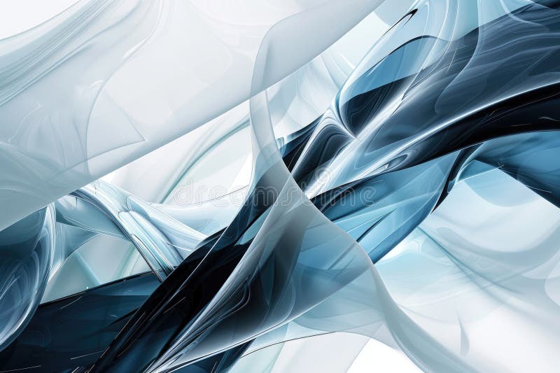 Abstract Blue Graphic Design Layered Materials of Glass Stock ...