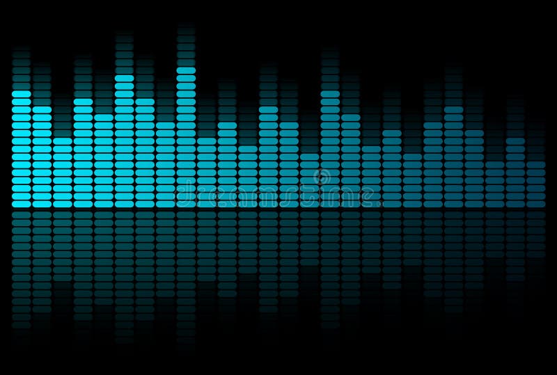 Abstract Blue Graphic Equalizer. Stock Illustration - Illustration of ...