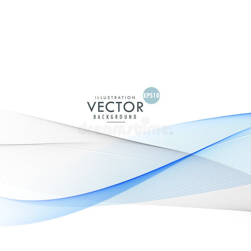 Abstract Blue and Gray Wave Background Stock Vector - Illustration of ...