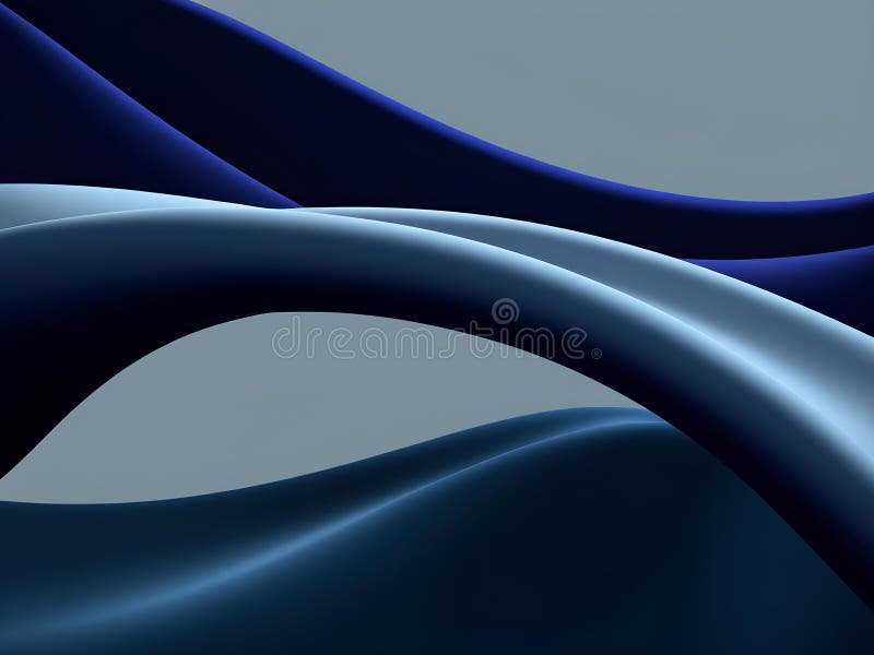 Abstract Blue and Gray Wave Patterns Stock Illustration - Illustration ...