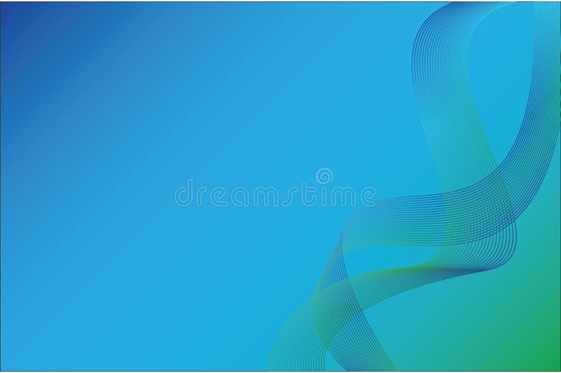 Abstract Blue and Green Background with Lines Vector Illustration Stock ...