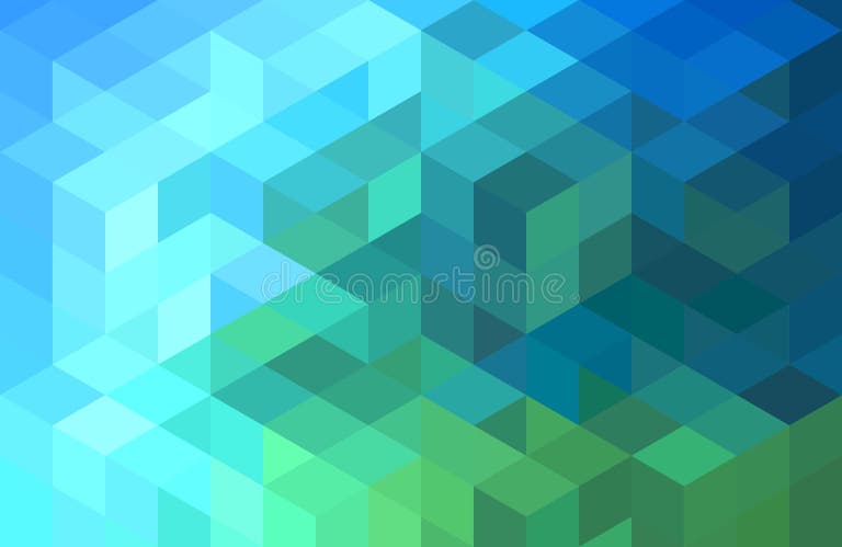 Abstract Blue Green Geometric Background, Vector Stock Vector ...