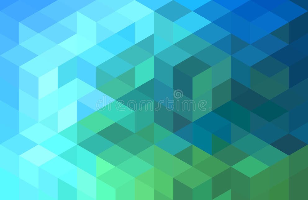 Abstract Blue Green Geometric Background, Vector Stock Vector ...