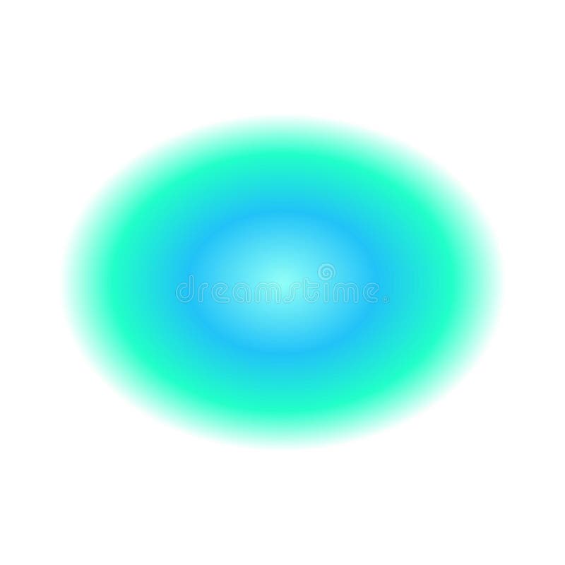 Abstract Blue and Green Gradient Creating a Blurry Oval Shape ...