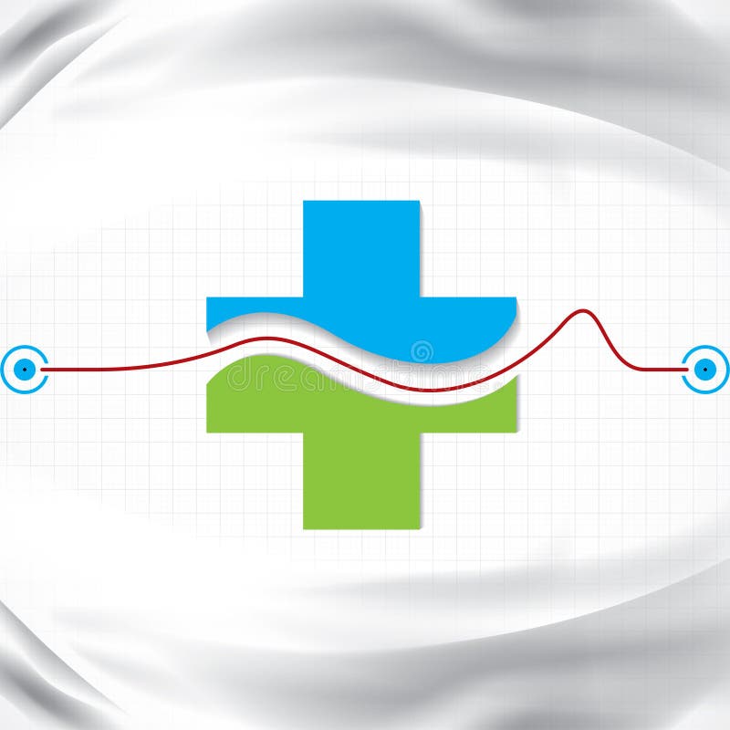 Abstract Blue Green Grid Medical Stock Vector - Illustration of ...