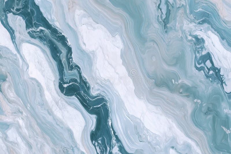 Abstract Blue Green Marble Texture with Swirling Patterns Stock Image ...