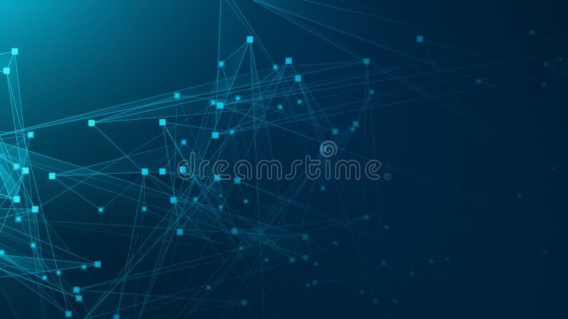 Abstract Blue Green Polygon Tech Network with Connect Technology ...