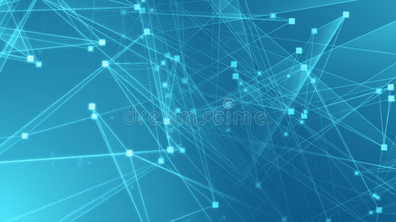 Abstract Blue Green Polygon Tech Network with Connect Technology ...