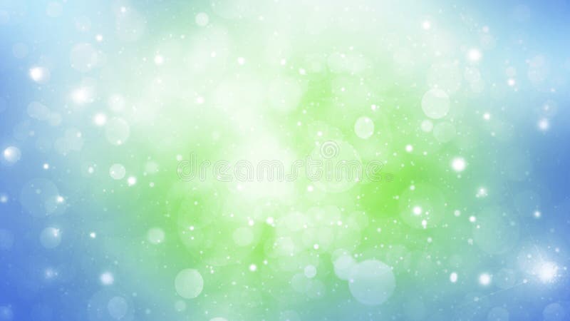 Abstract Blue and Green Spring Bokeh Background with Circles and ...