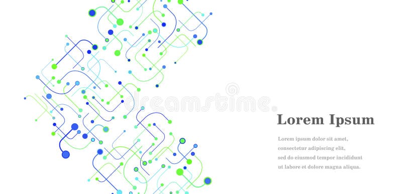 Abstract Blue Green Square, Network Image, Geometric Round Background ...