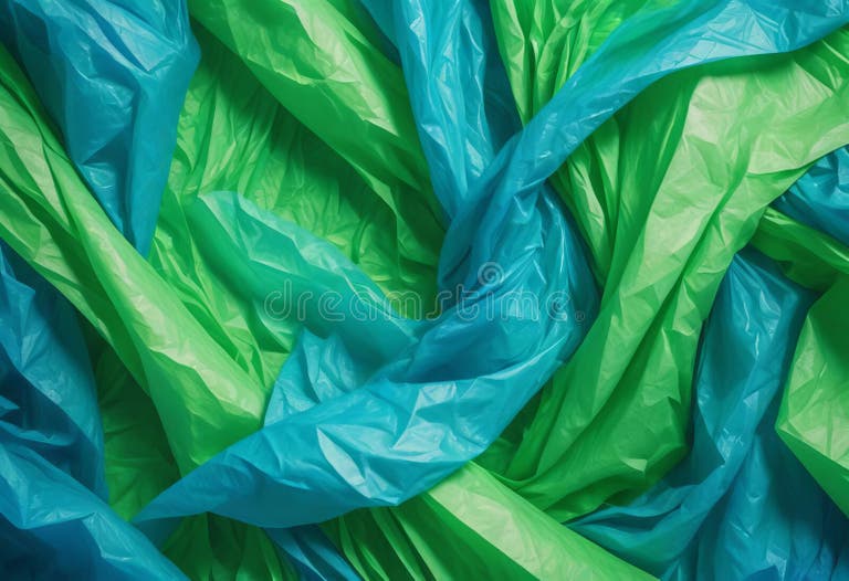 Abstract Blue and Green Tissue Paper Texture Stock Illustration ...