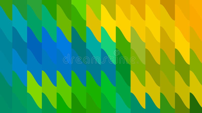 Abstract Blue Green and Yellow Geometric Shapes Background Vector Stock ...