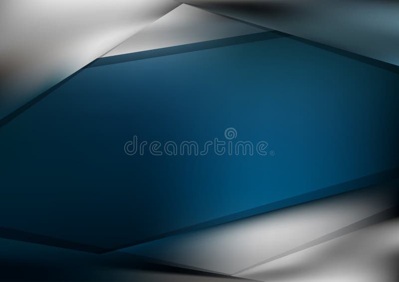 Abstract Blue and Grey Background Design Template Stock Illustration ...