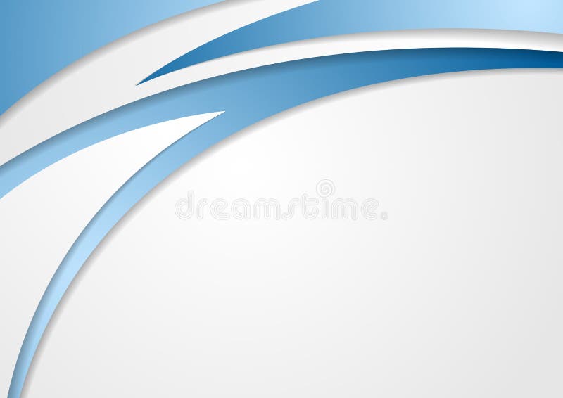 Abstract Blue Grey Waves Corporate Background Stock Vector ...