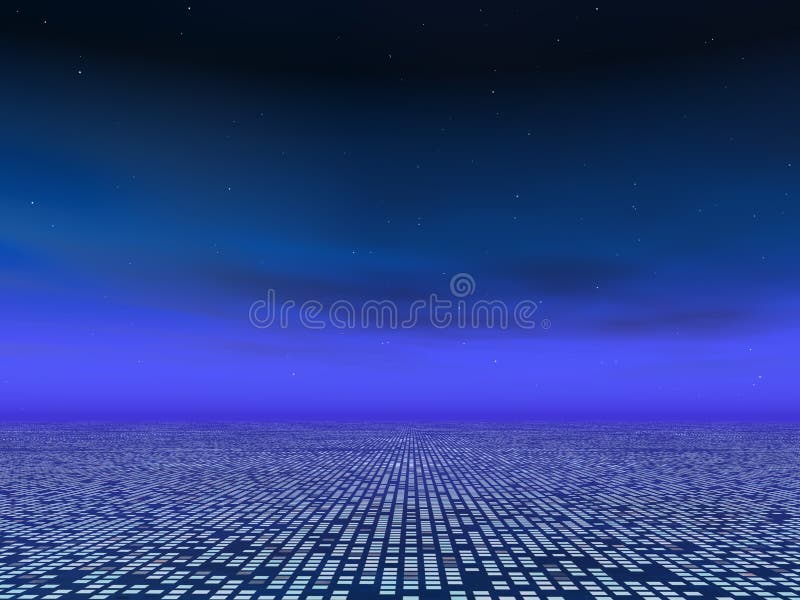 Abstract Blue Grid Background Stock Illustration - Illustration of ...