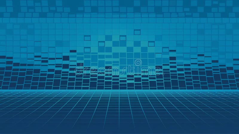 Abstract Blue Grid Background, Digital Technology, Good Resolution ...