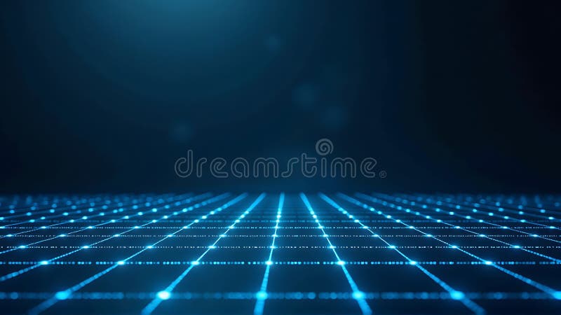 Abstract Blue Grid Background Stock Illustration - Illustration of ...