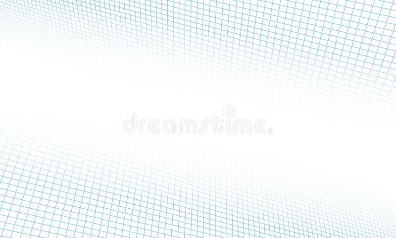 Abstract Blue Grid Lines Perspective on White Background Stock Vector ...