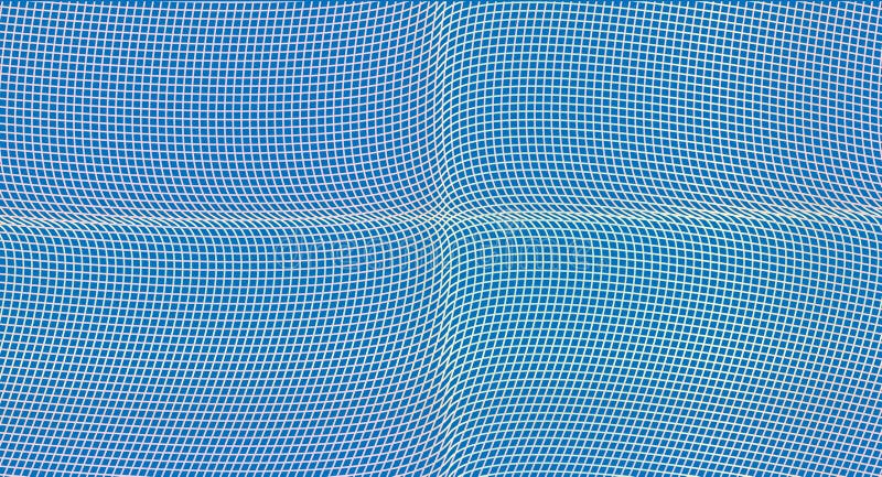 Abstract Blue Grid Pattern with Dynamic Curved Effect Stock Image ...
