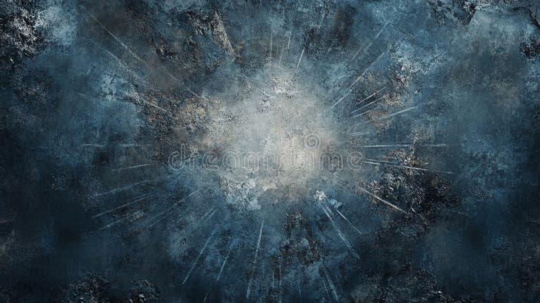 Abstract Blue Grunge Texture with Radial Burst Effect Stock ...